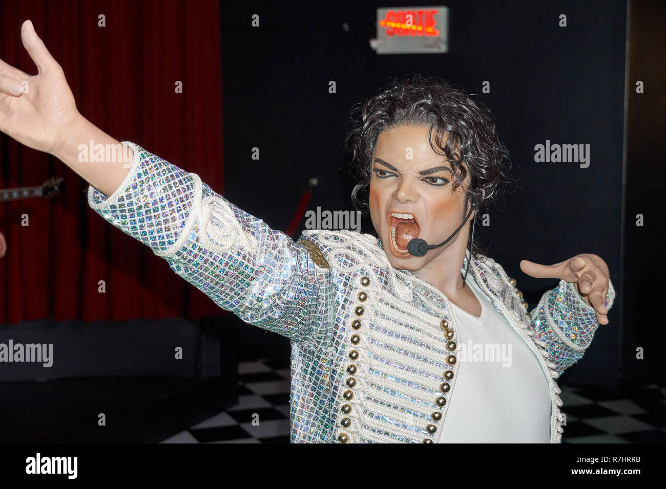 MONTREAL, CANADA - SEPTEMBER 23, 2018: Michael Jackson, American singer ...