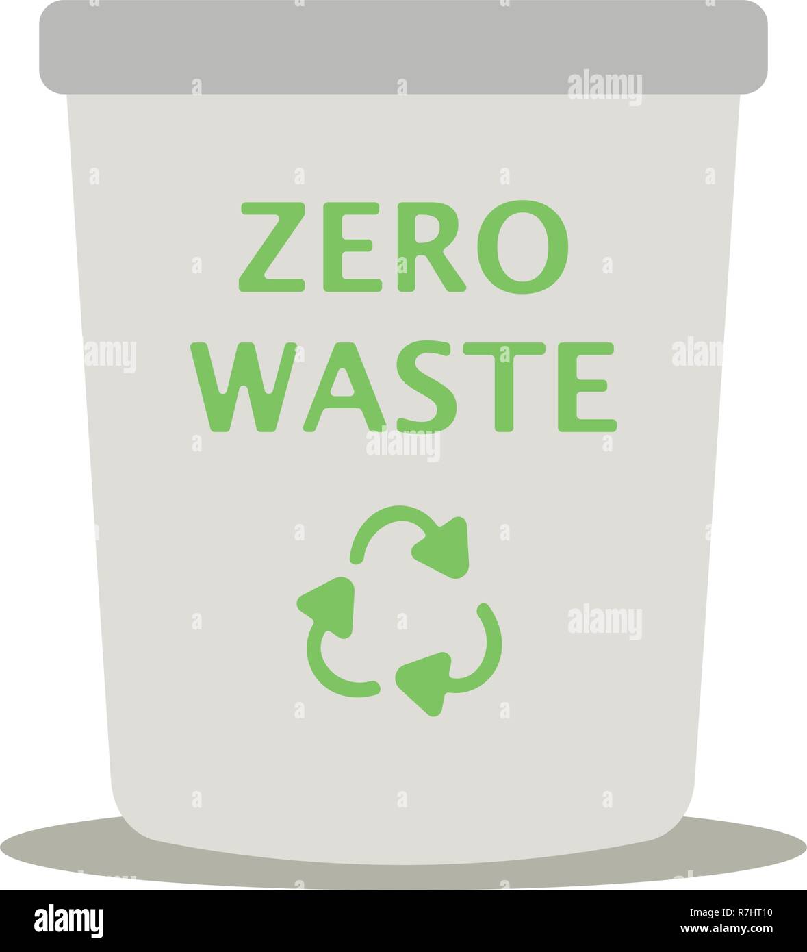 Modern Recycle Metal Waste Garbage Bin Illustration Set, Suitable For ...