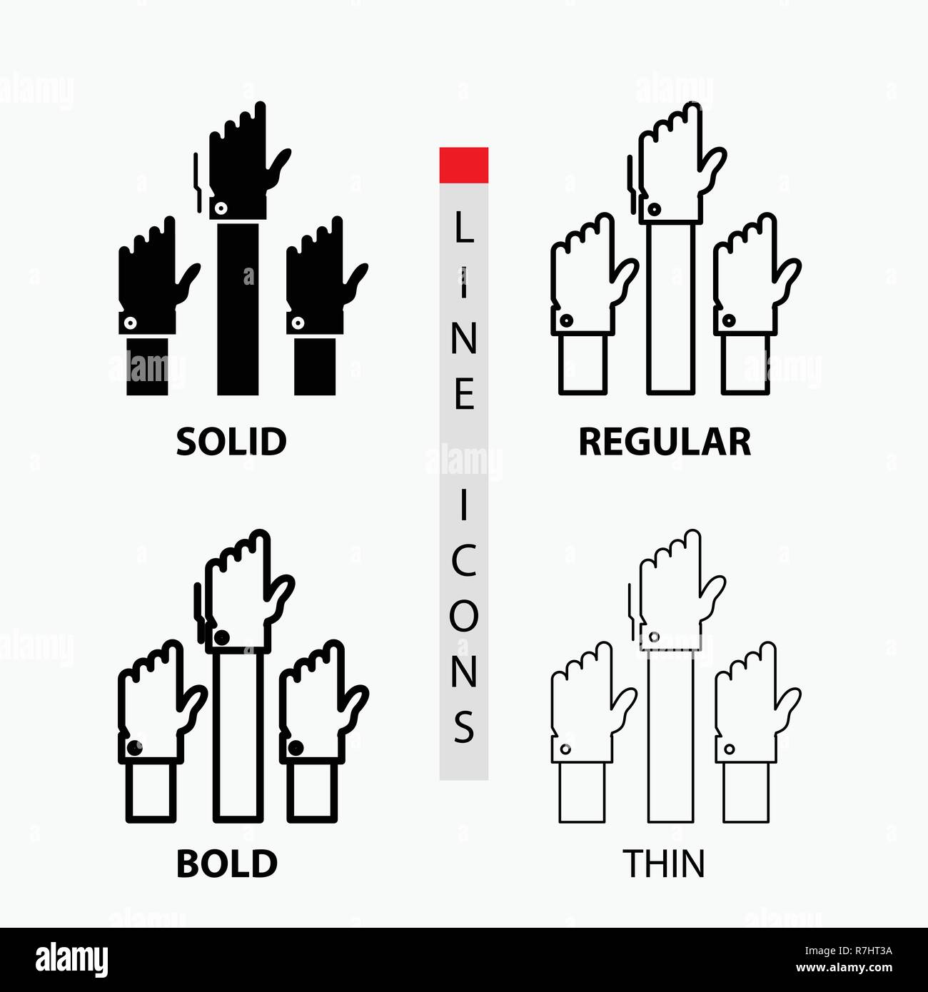 Aspiration, business, desire, employee, intent Icon in Thin, Regular ...