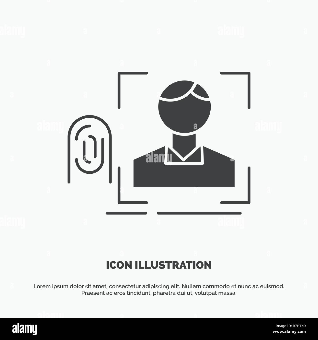 Mobile finger print scanner Stock Vector Images - Alamy