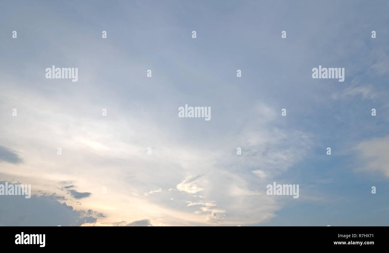 Landscape View of Morning Sky with Cloud Background Stock Photo - Alamy