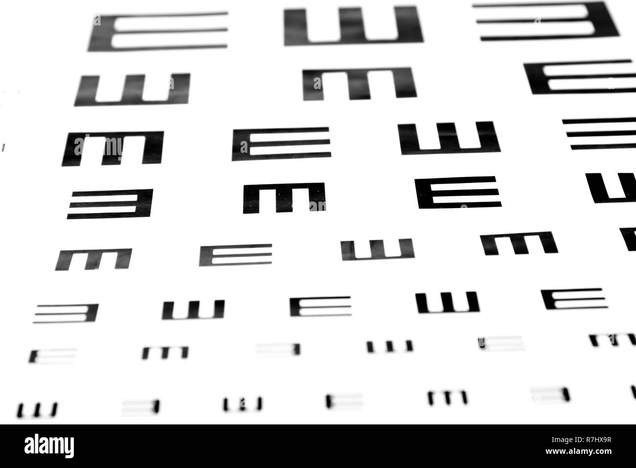 Closeup test white Cut Out Stock Images & Pictures - Alamy