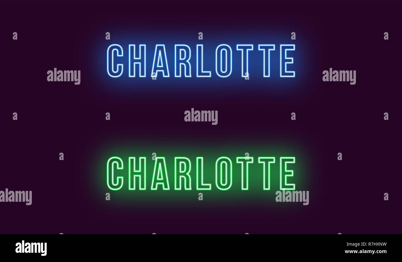Charlotte name design Stock Vector Images - Alamy