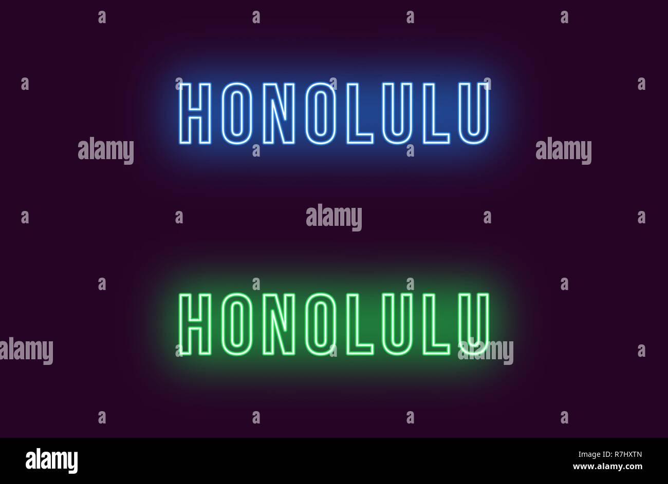 The city of honolulu Stock Vector Images - Alamy