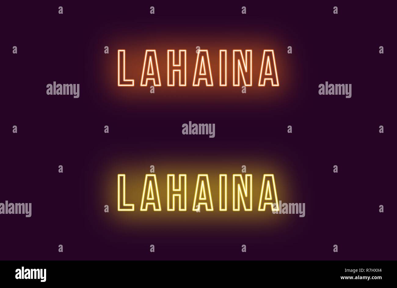 Lahaina hawaii Stock Vector Images - Alamy