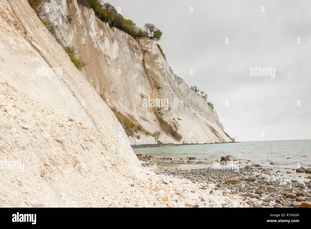 Landscape on Mon, Denmark - white cliffs Stock Photo - Alamy