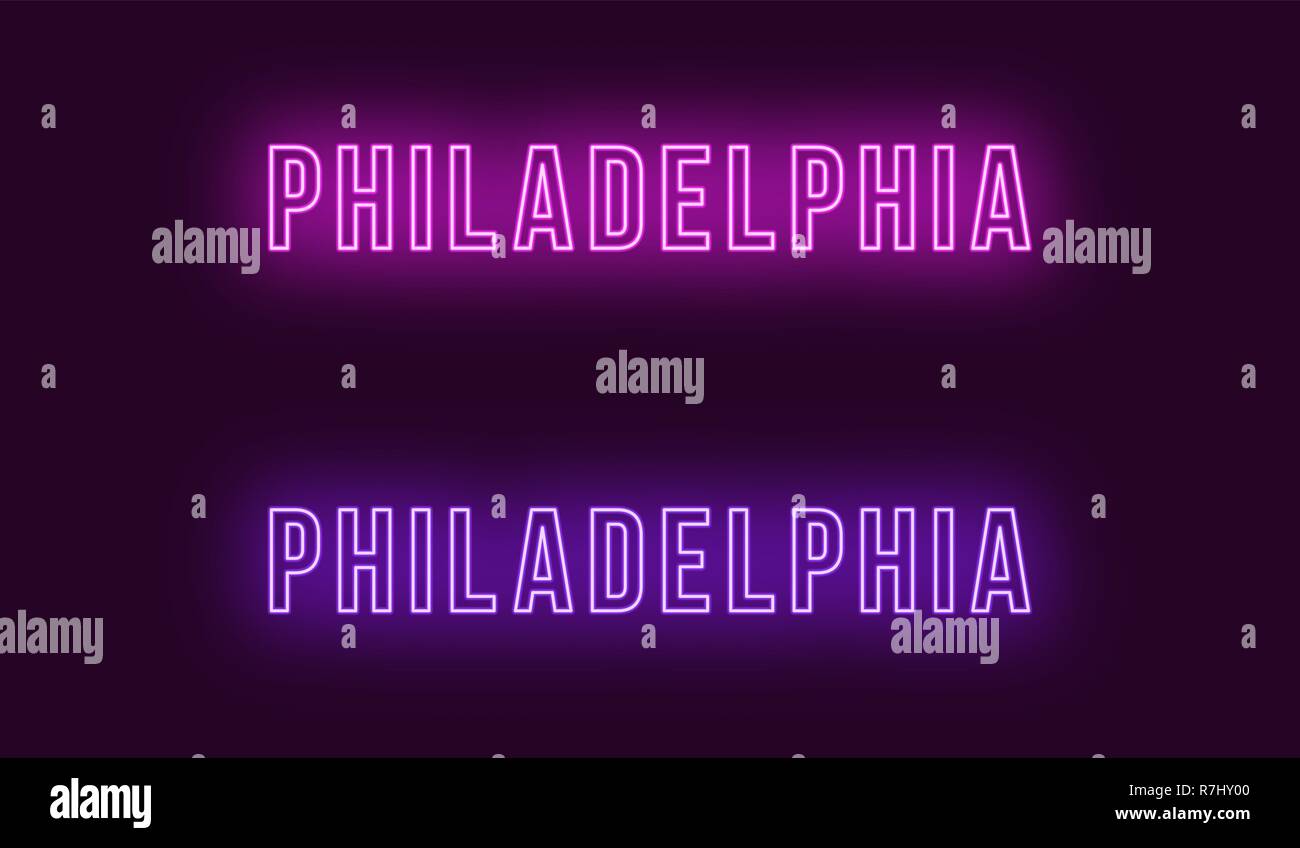 Philadelphia word hi-res stock photography and images - Alamy