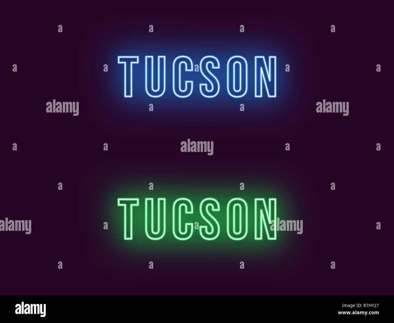 Tucson neon Stock Vector Images - Alamy