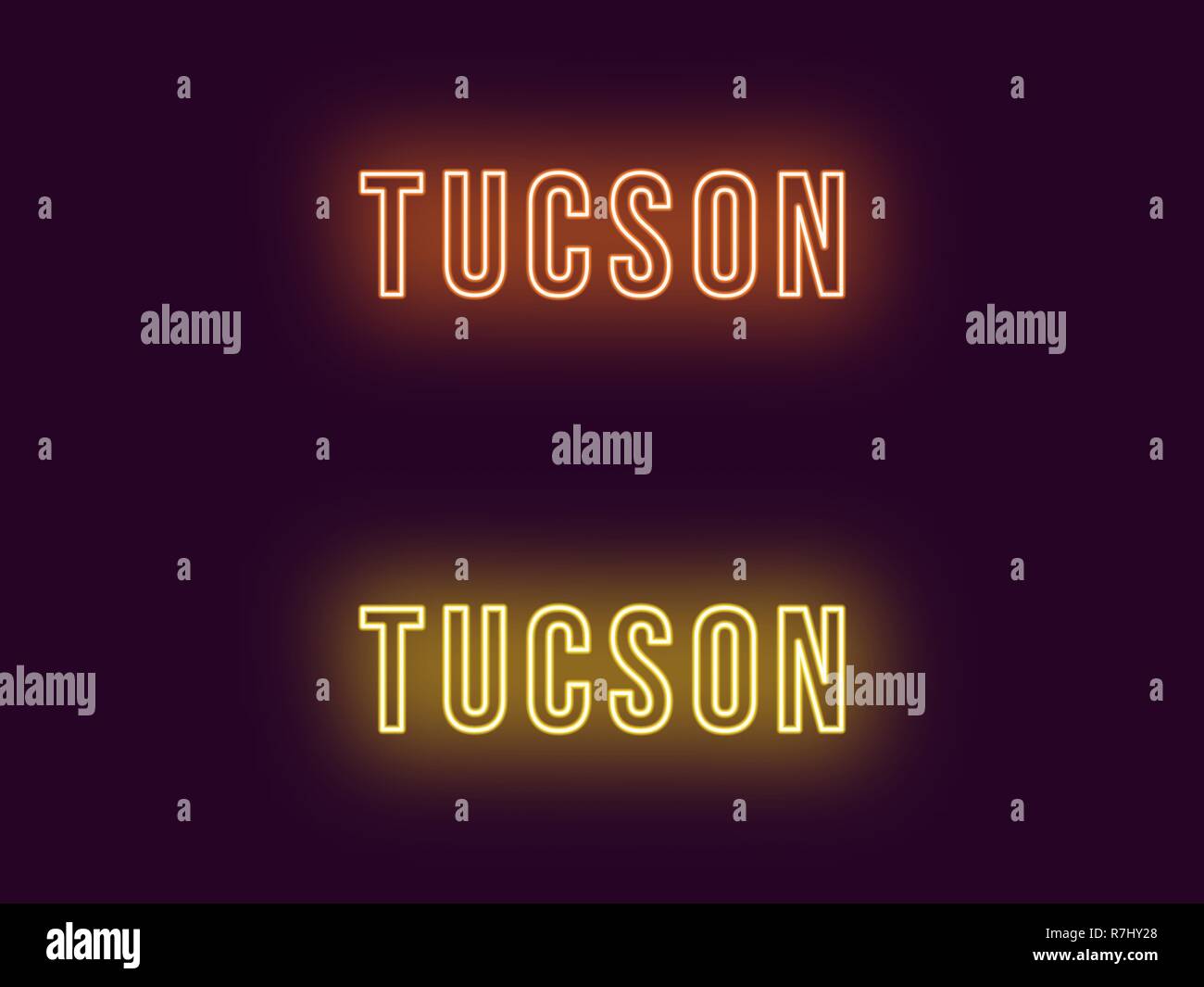 Tucson neon sign Stock Vector Images - Alamy