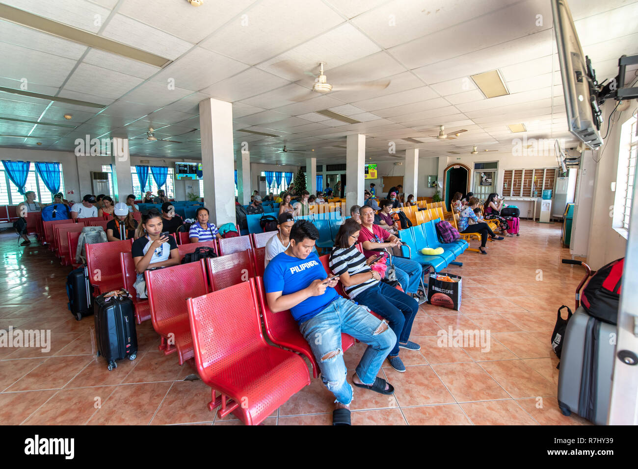 Nov 17, 2018 People waiting for boarding at the Coron ferry passenger ...