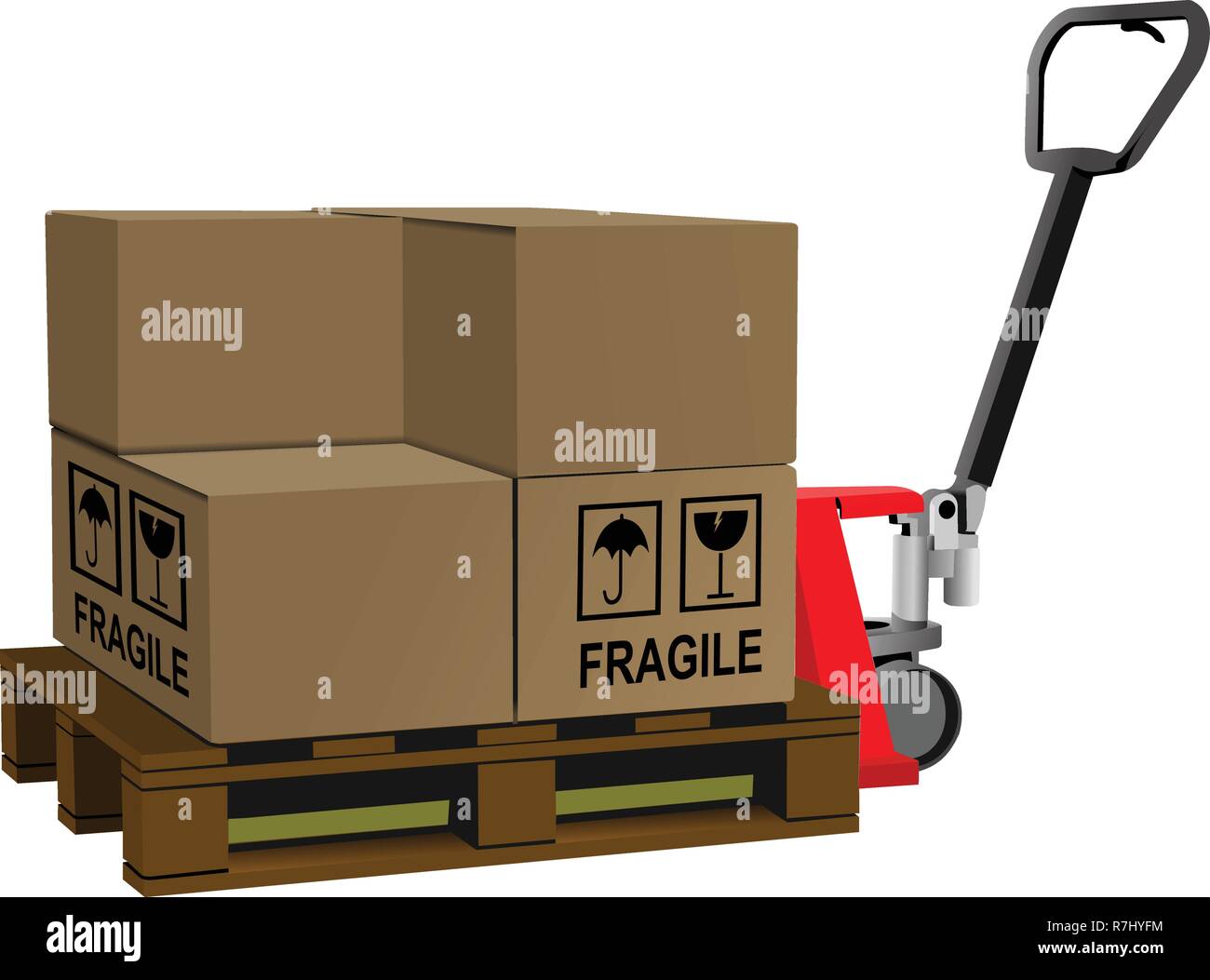 Forklift load boxes hi-res stock photography and images - Alamy