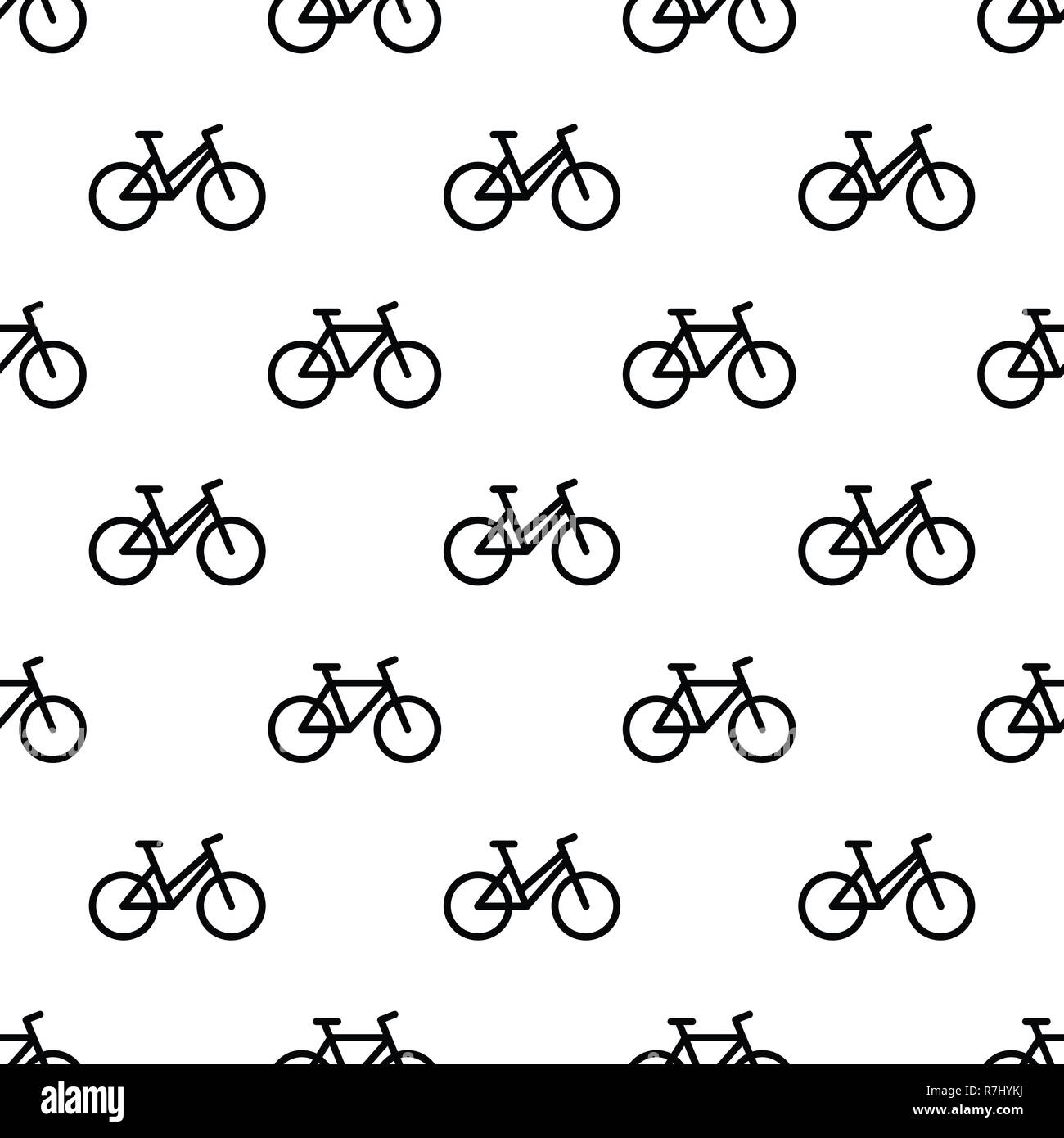 Seamless bike pattern hi-res stock photography and images - Alamy