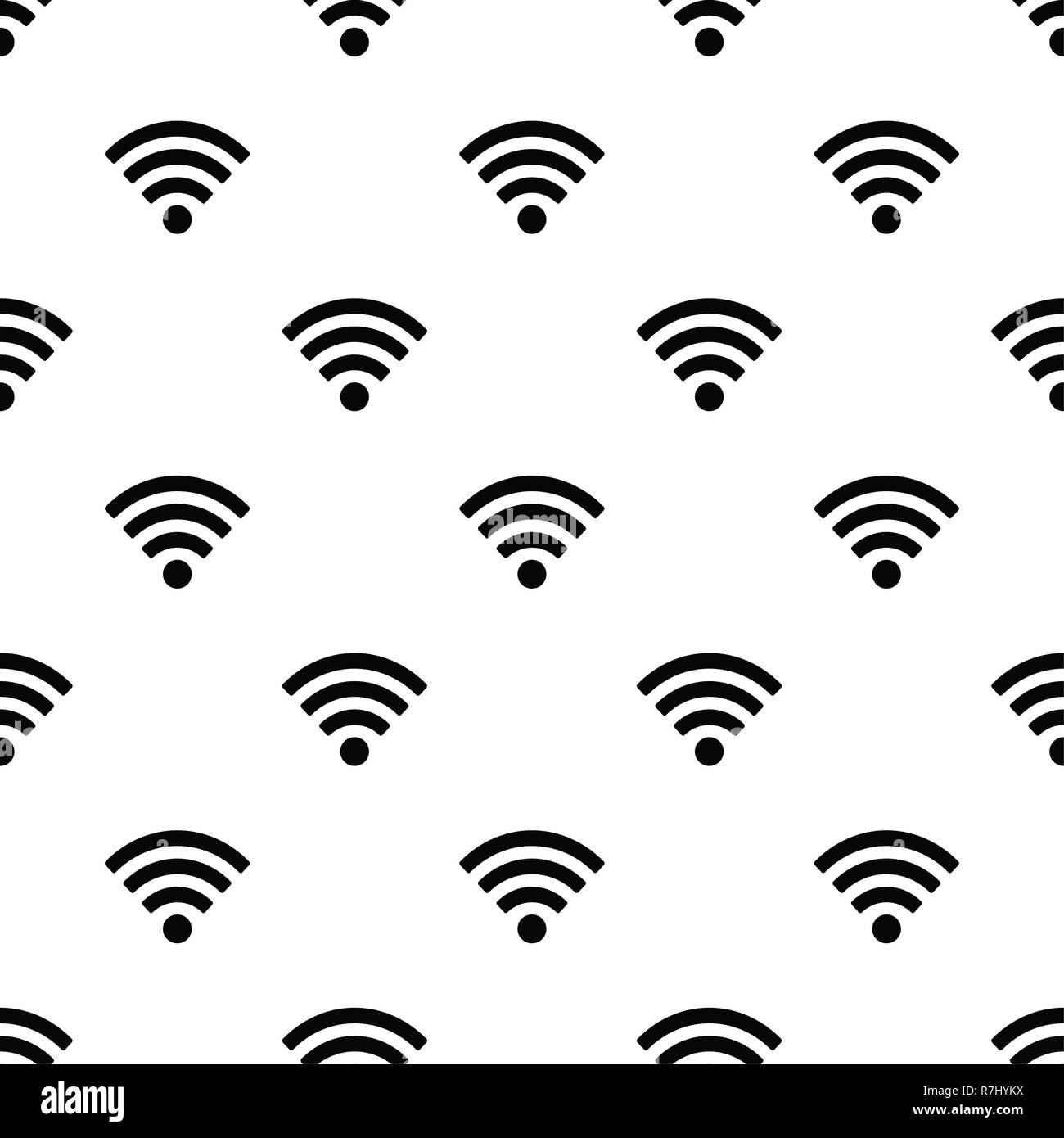 Wi fi seamless pattern hi-res stock photography and images - Alamy