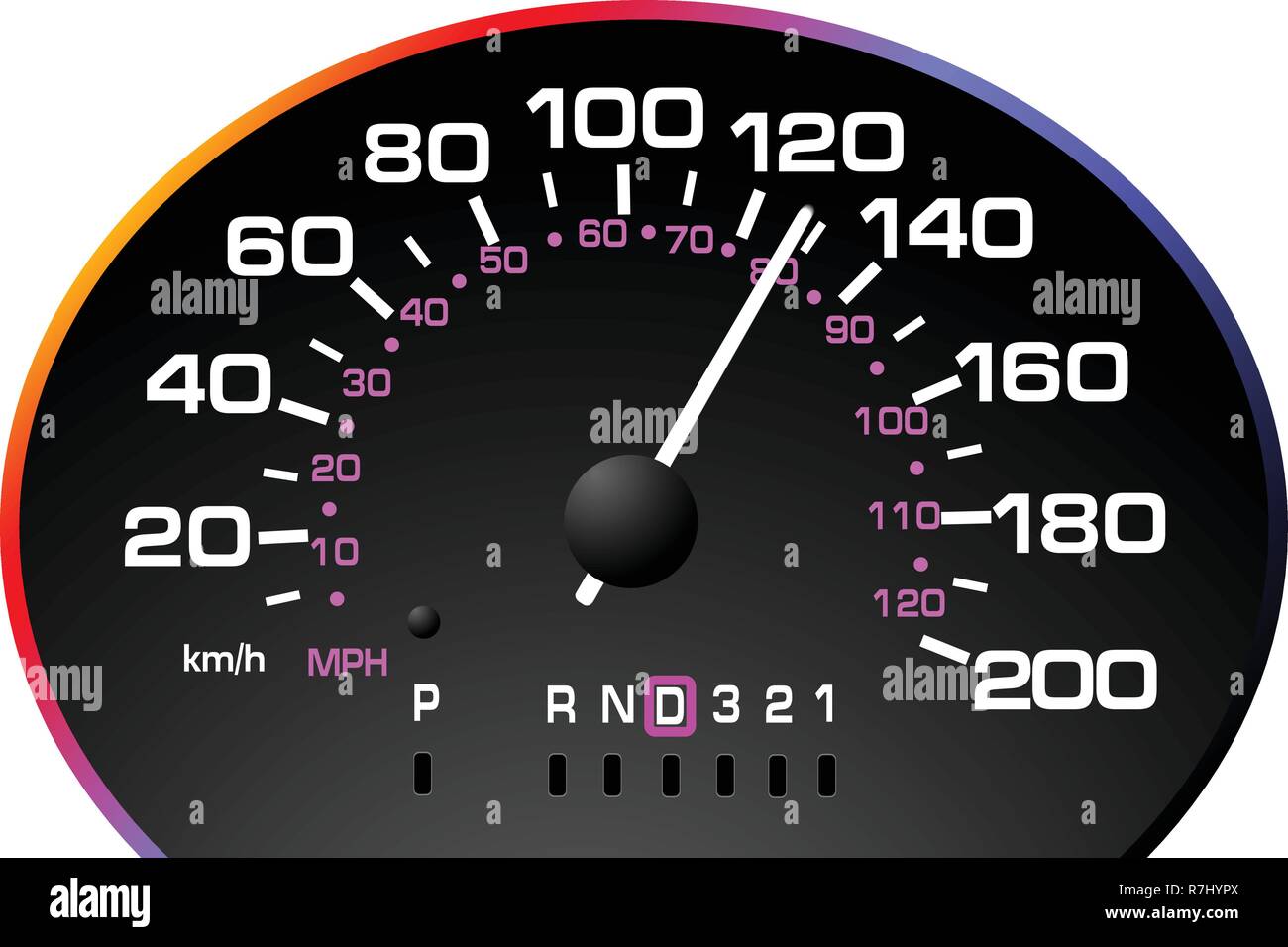 Speedometer. Accelerating Dashboard. Vector illustrator Stock Vector Image & Art - Alamy