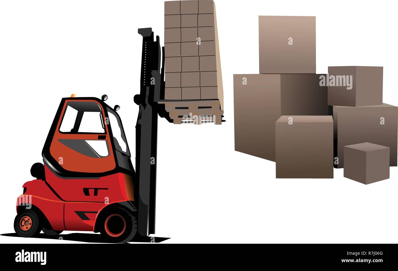 Lift truck. Forklift. Vector illustration Stock Vector Image & Art - Alamy