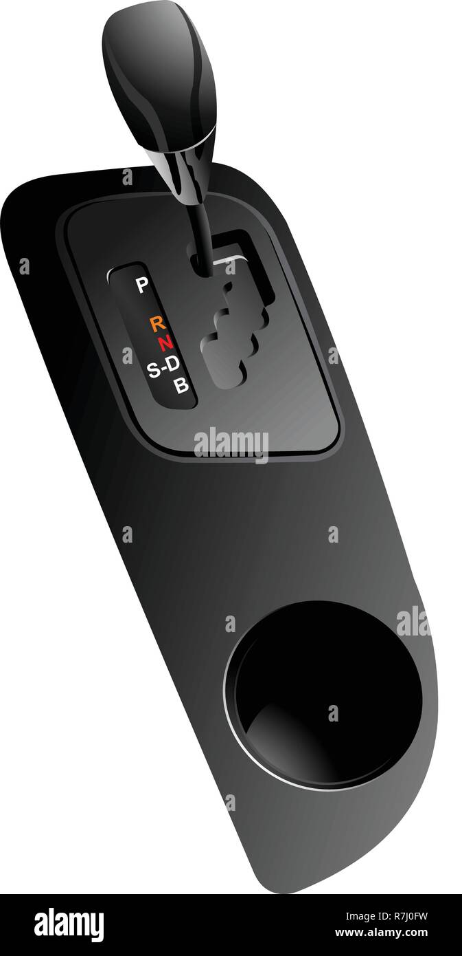 Automatic gear handle Cut Out Stock Images & Pictures - Alamy