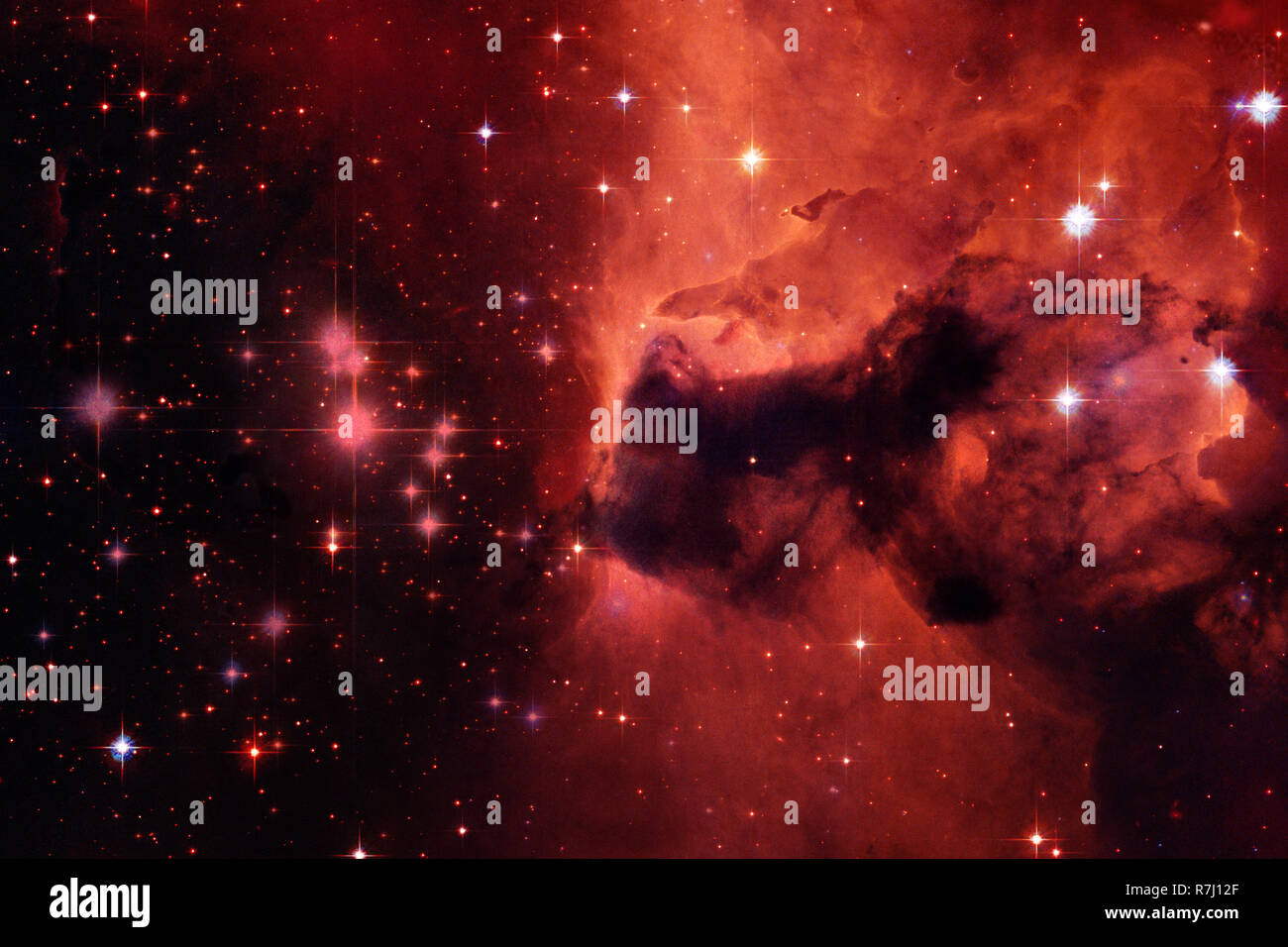 Nebulae and many stars in outer space. Elements of this image furnished ...