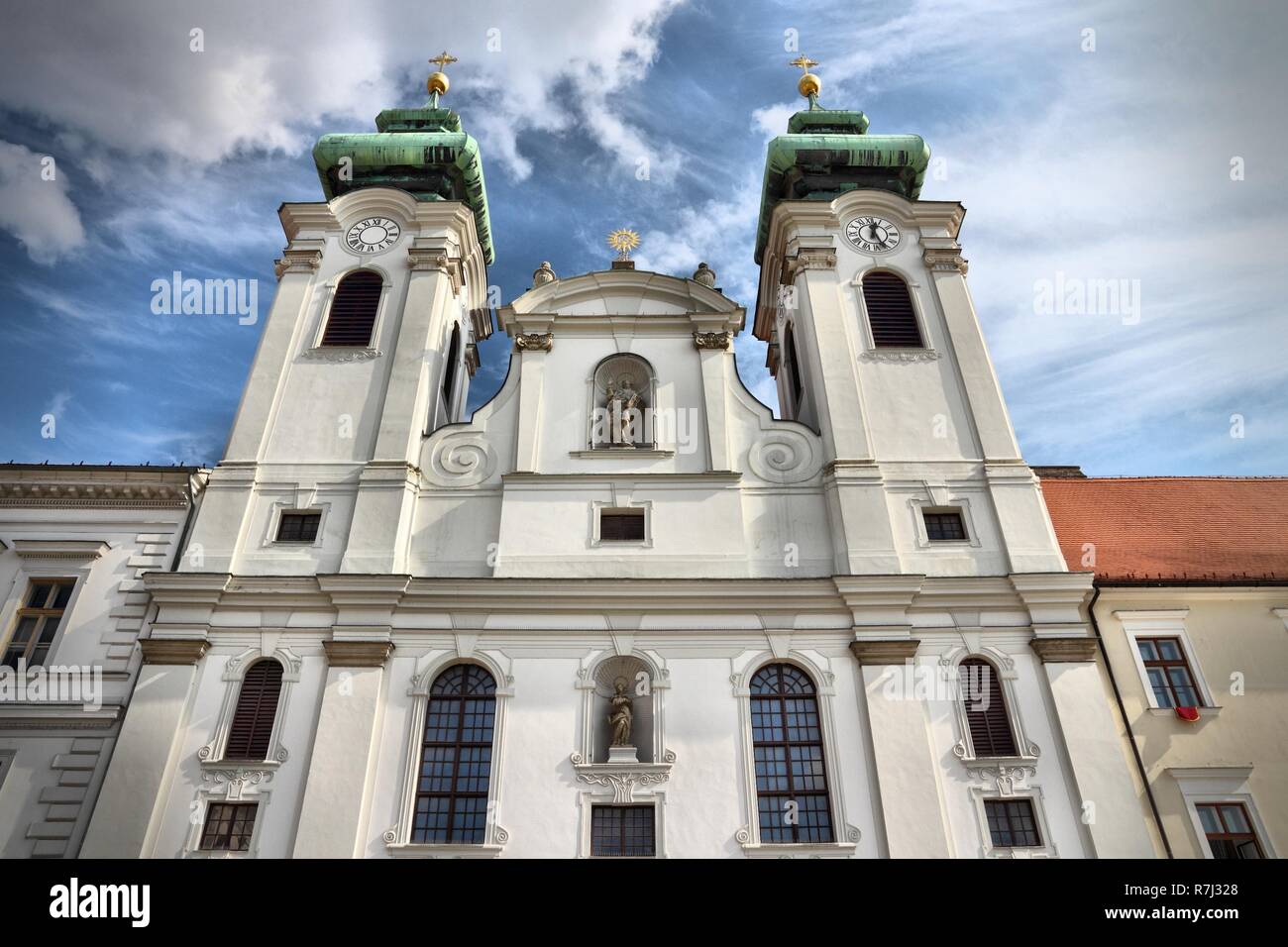 Gyor, Hungary. City in Western Transdanubia region. Saint Ignatius of ...