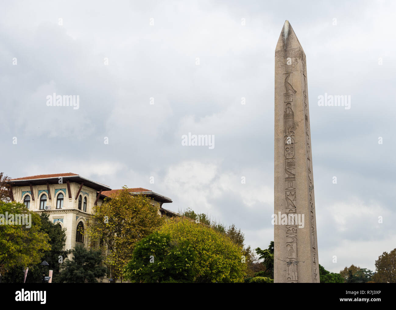 Obelisk of Theodosius at the Hippodrome, Istanbul, Turkey Stock Photo ...