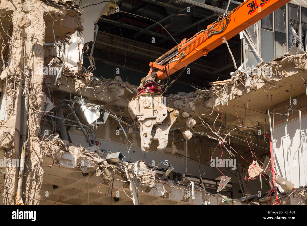 Demolition in progress of the iconic seventies Metal Box Building ...