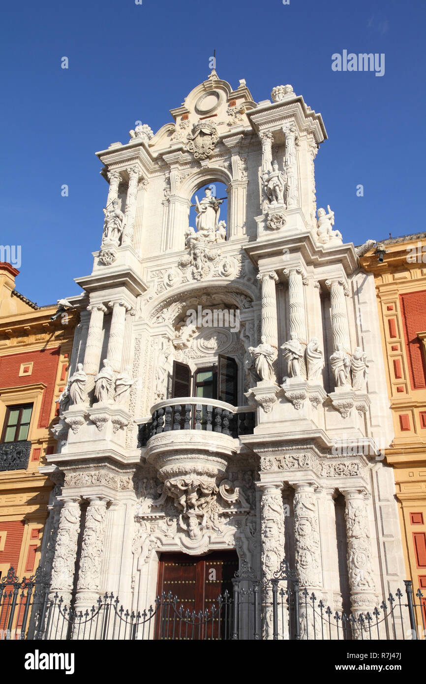Palace of Saint Telmo - historical heritage monument, Sevilla, Spain ...