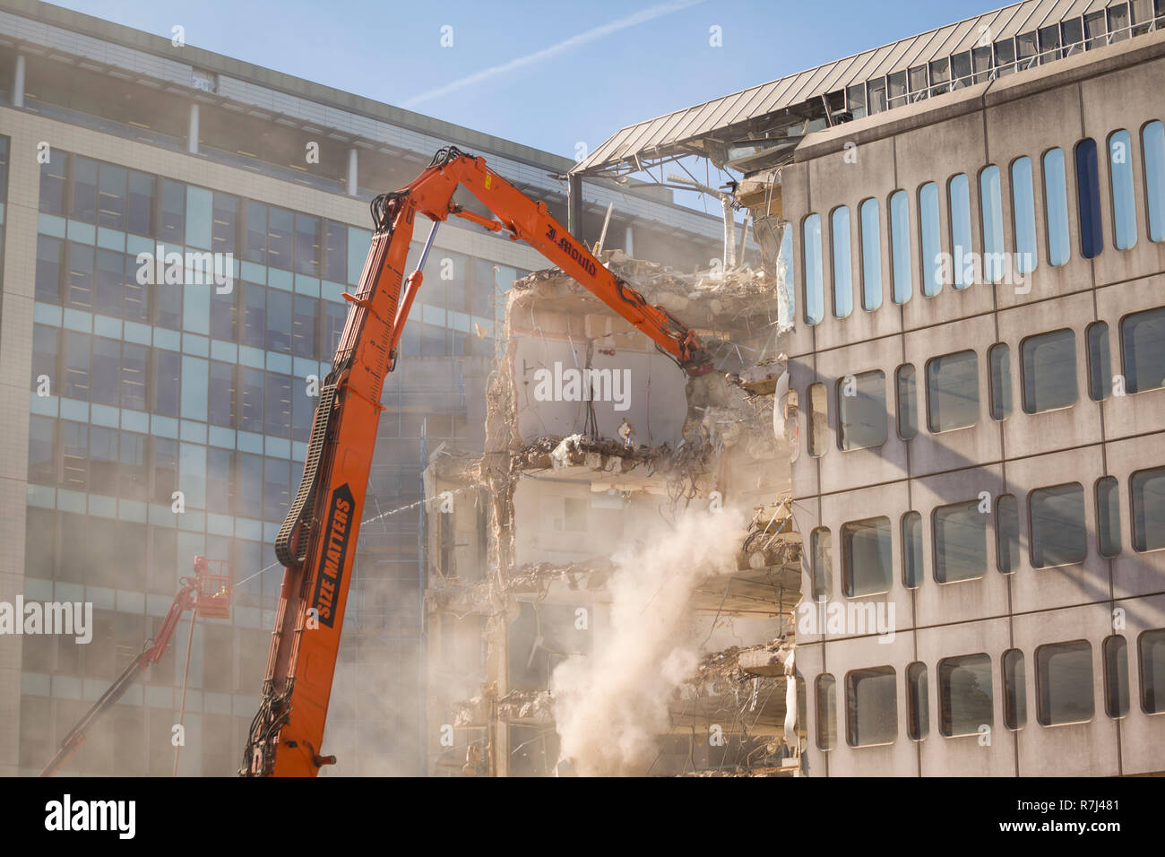 Demolition in progress of the iconic seventies Metal Box Building ...
