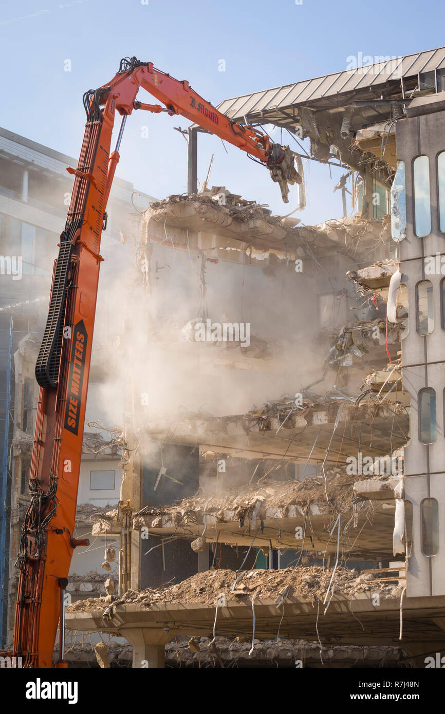 Demolition in progress of the iconic seventies Metal Box Building ...