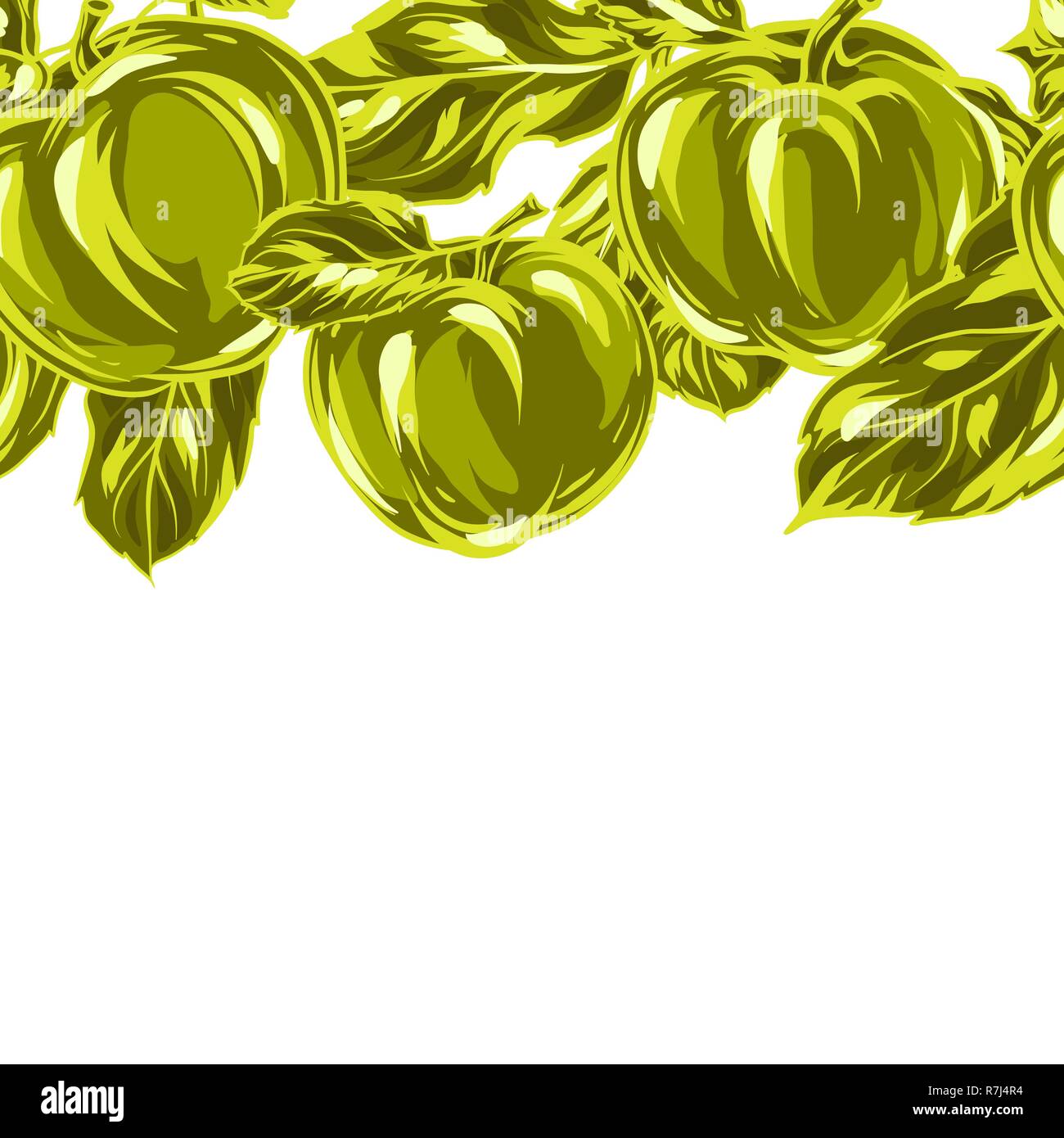 Seamless repeating pattern apples Stock Vector Images - Alamy