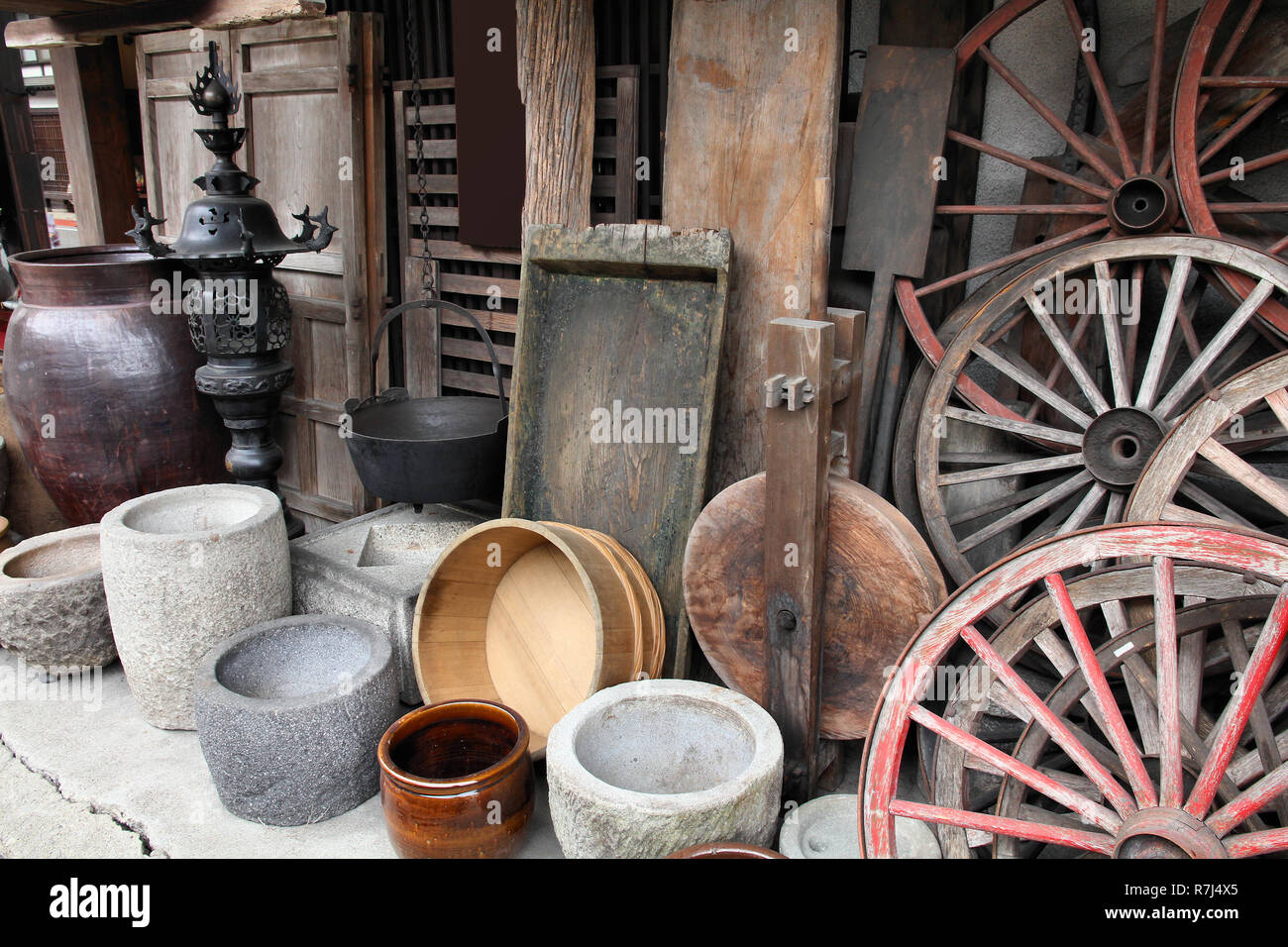 Japan - rural tool shop in Takayama, famous old town. Gifu prefecture ...