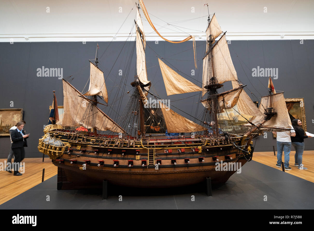 Model of the William Rex ship at the Rijksmuseum, Amsterdam ...