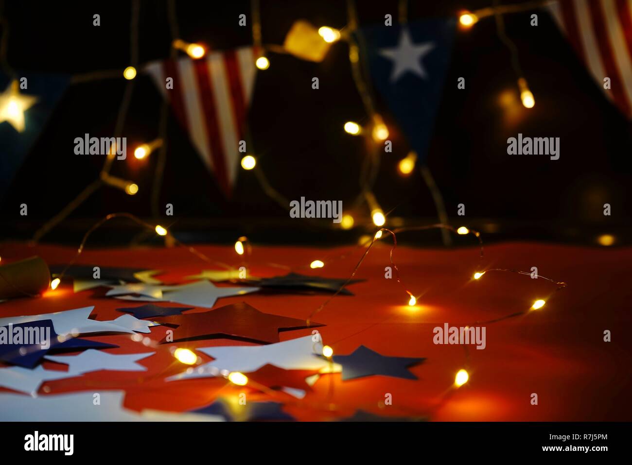 Fireworks display celebrates the independence Day of the United States ...