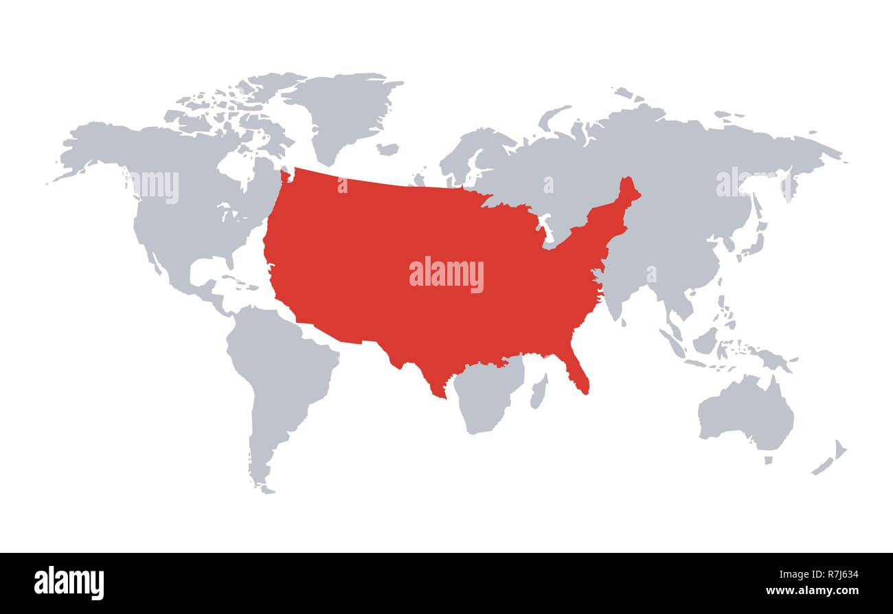 USA map vector illustration Stock Vector Image & Art - Alamy