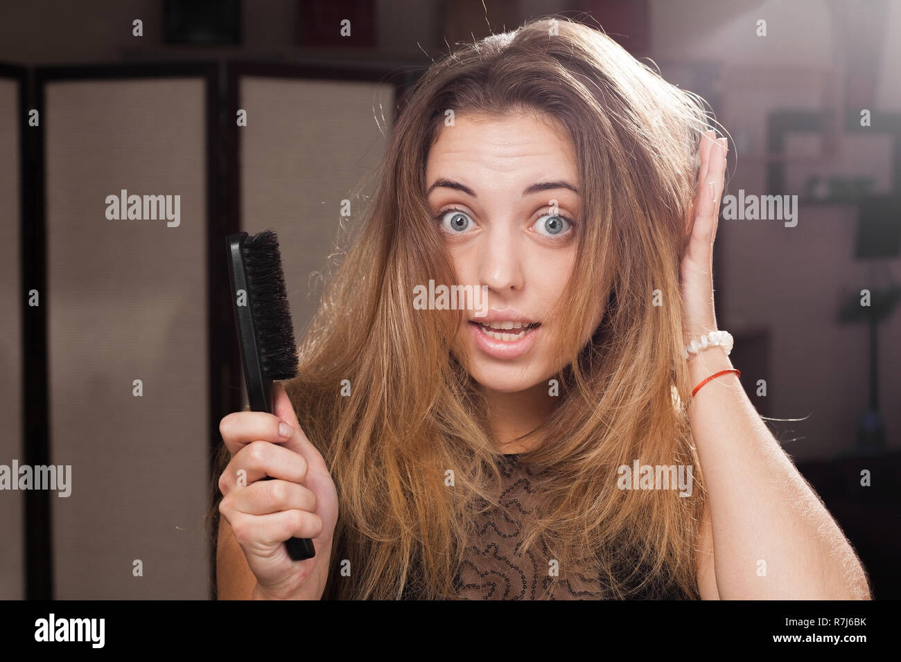 Long disheveled hair hi-res stock photography and images - Alamy