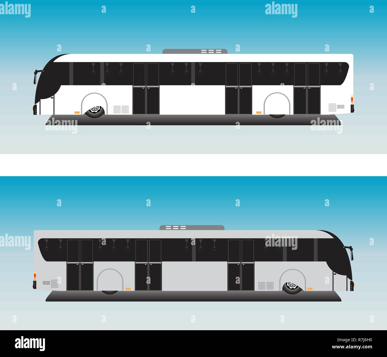Airport Passenger bus for Ground airport service Vector Stock Vector ...