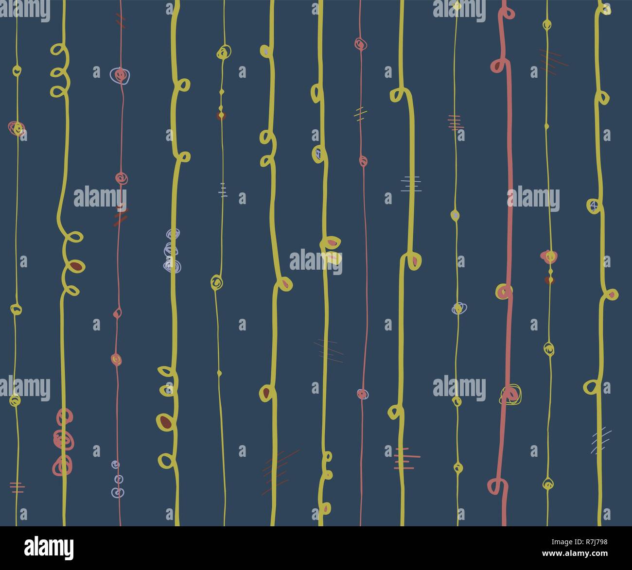 Thin wavy lines seamless Stock Vector Images - Alamy