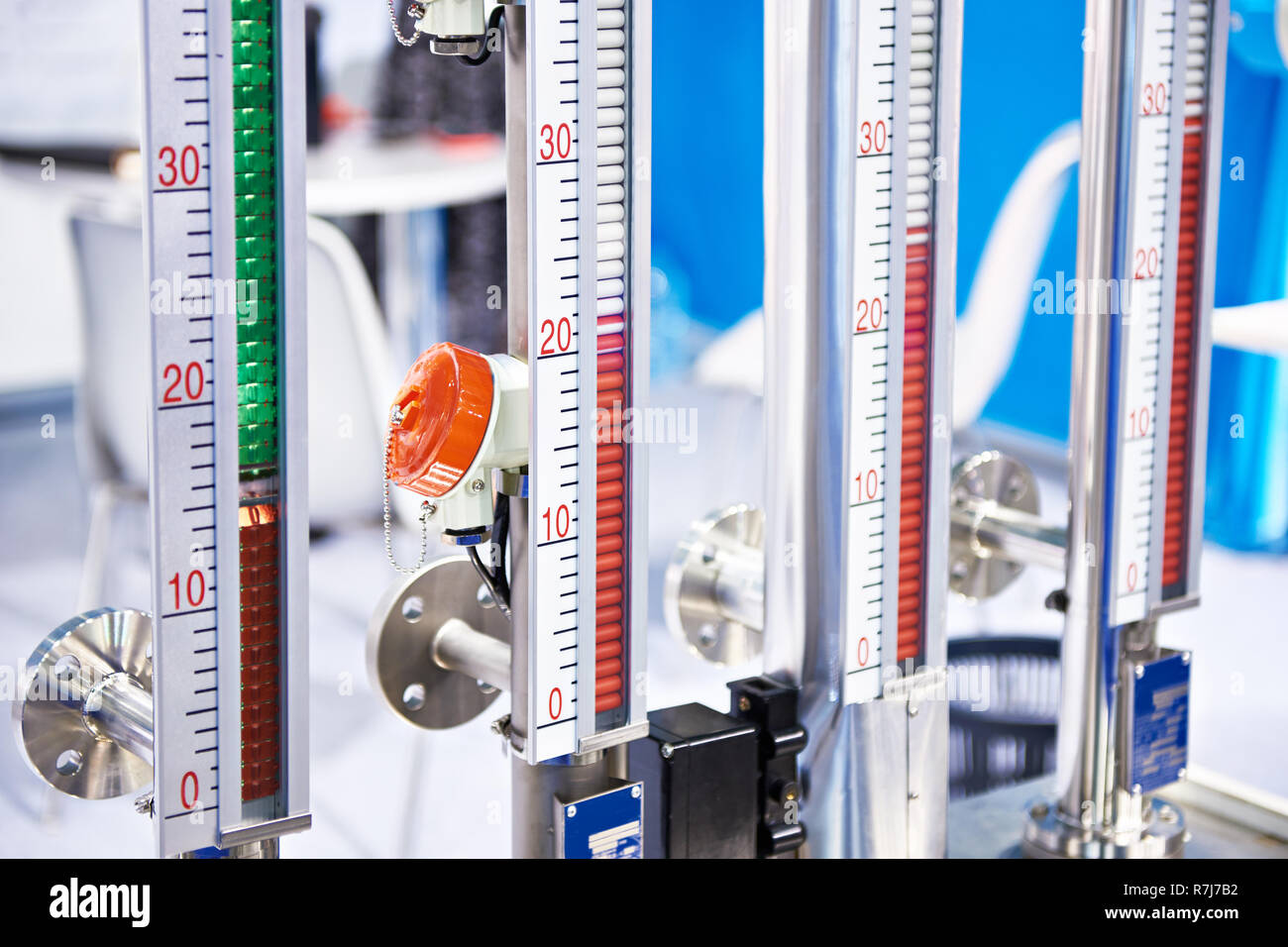 Closeup water level indicator hi-res stock photography and images - Alamy