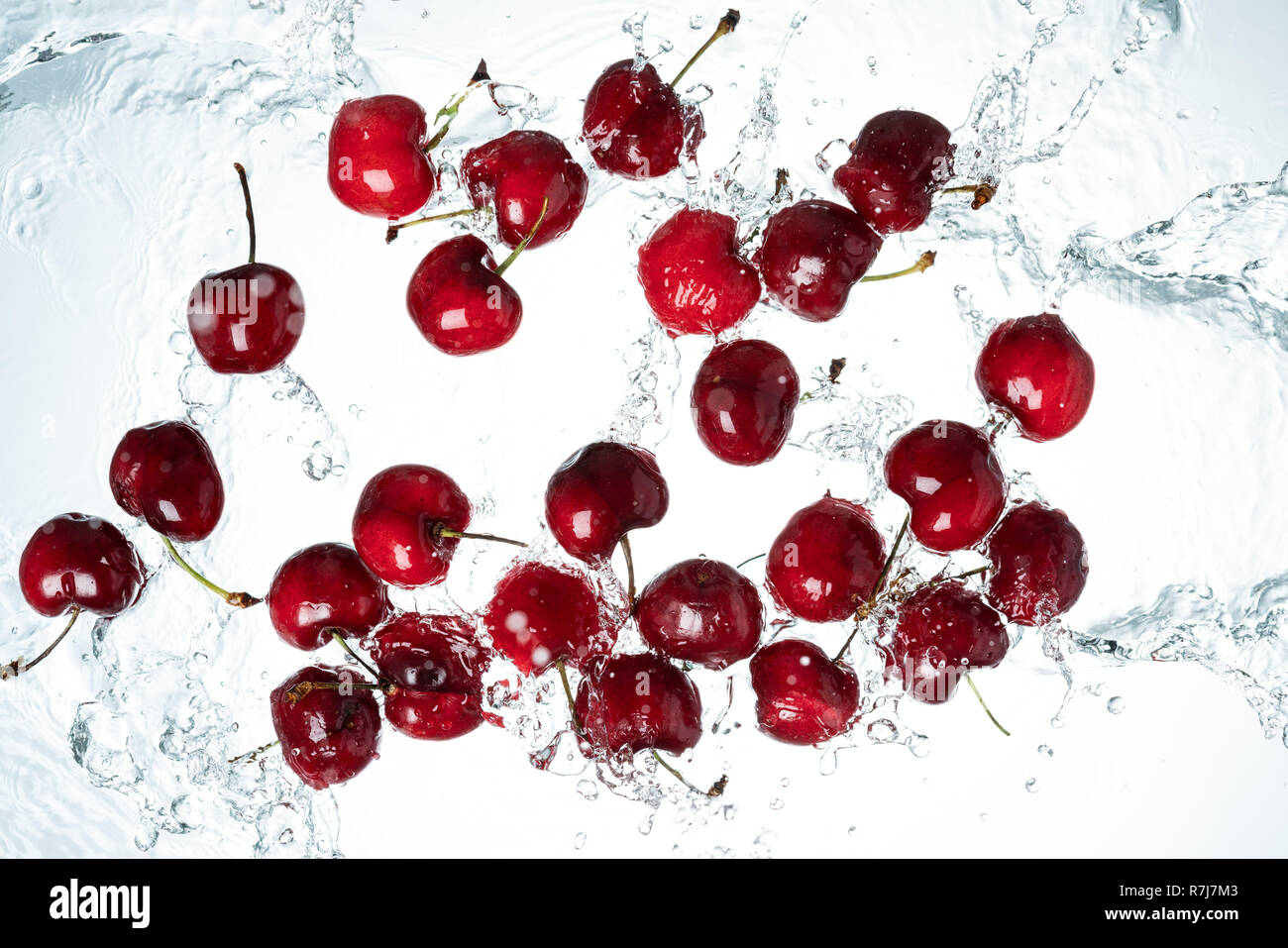 Cherries falling water hi-res stock photography and images - Alamy
