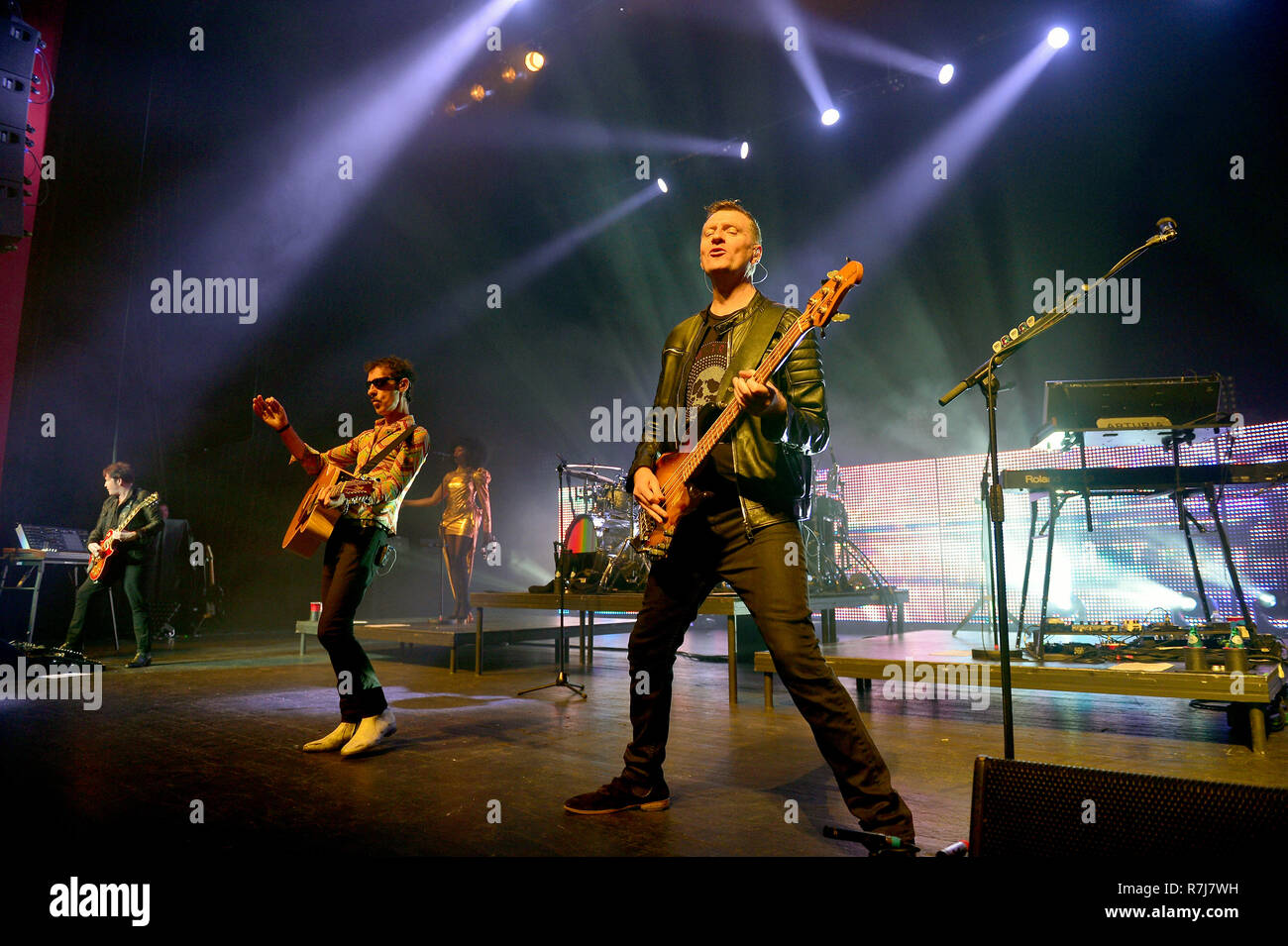 Simple Minds performs during the Simple Minds: Walk Between Worlds Tour ...