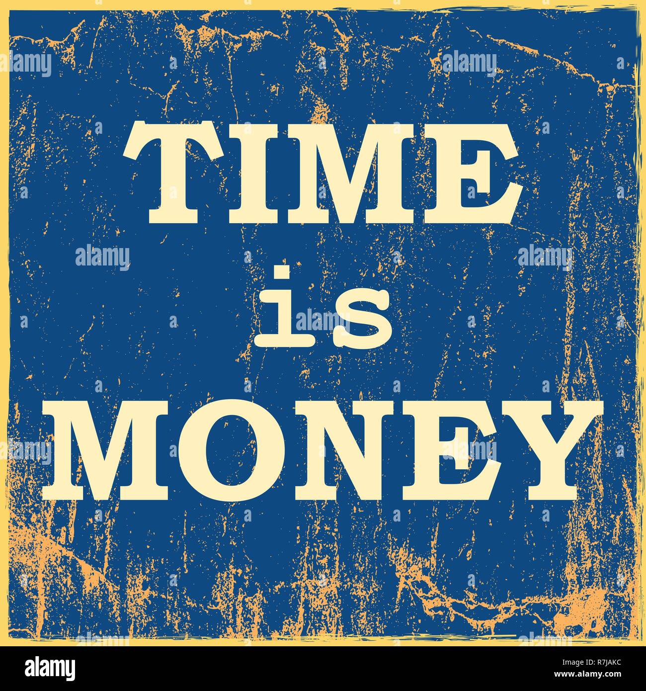 Time is Money business concept Vector poster design Stock Vector Image ...