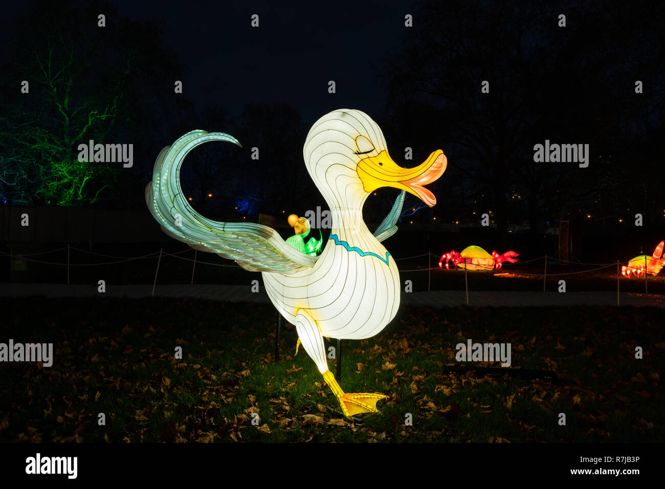 LONDON, UK - DECEMBER 09, 2018: London's new lantern festival at ...
