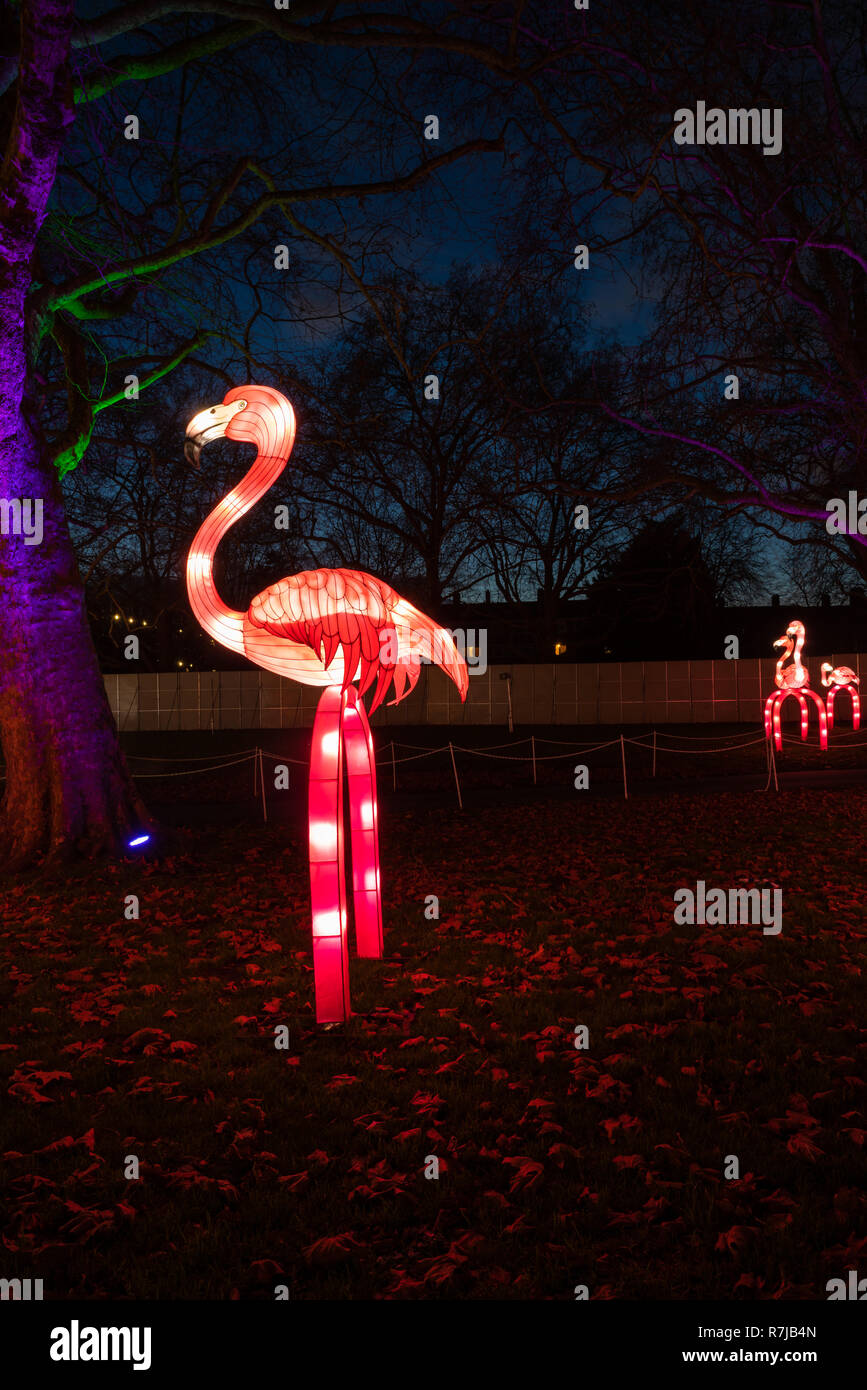 LONDON, UK - DECEMBER 09, 2018: London's new lantern festival at ...