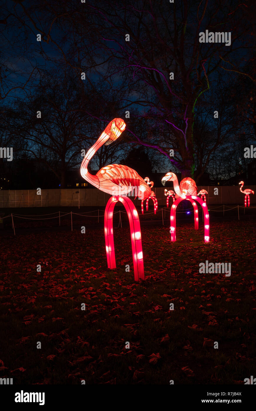 LONDON, UK - DECEMBER 09, 2018: London's new lantern festival at ...