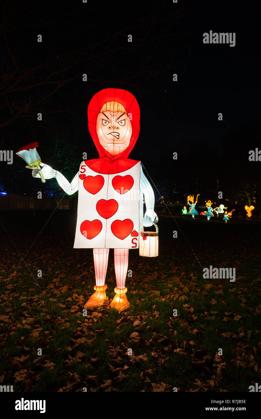 LONDON, UK - DECEMBER 09, 2018: London's new lantern festival at ...
