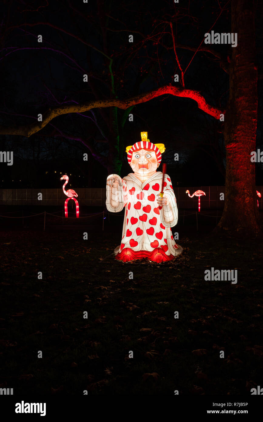 LONDON, UK - DECEMBER 09, 2018: London's new lantern festival at ...