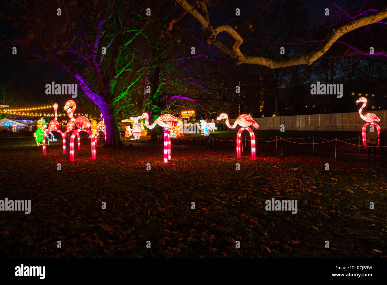 LONDON, UK - DECEMBER 09, 2018: London's new lantern festival at ...