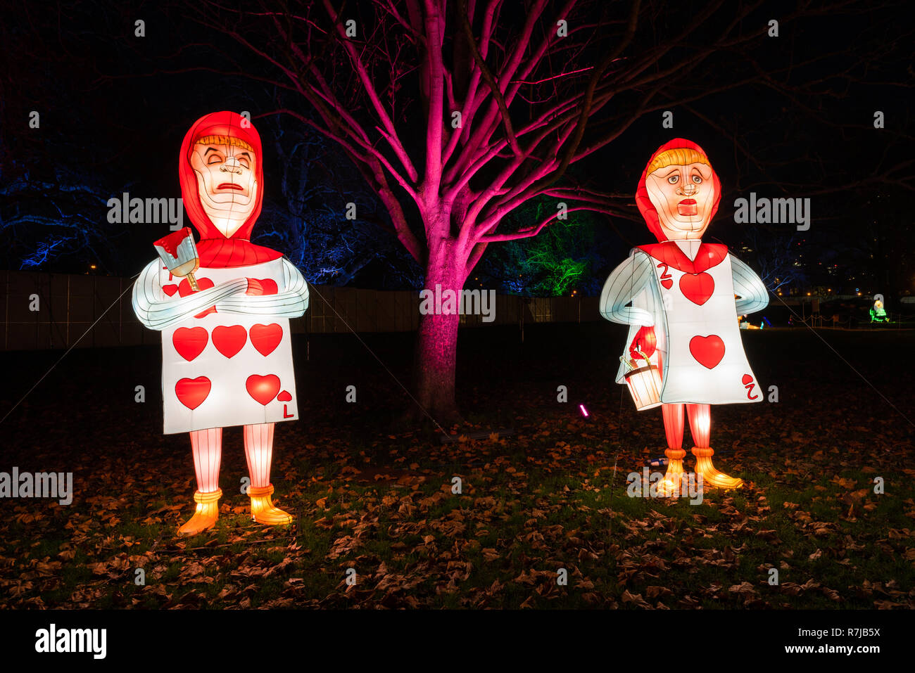 LONDON, UK - DECEMBER 09, 2018: London's new lantern festival at ...