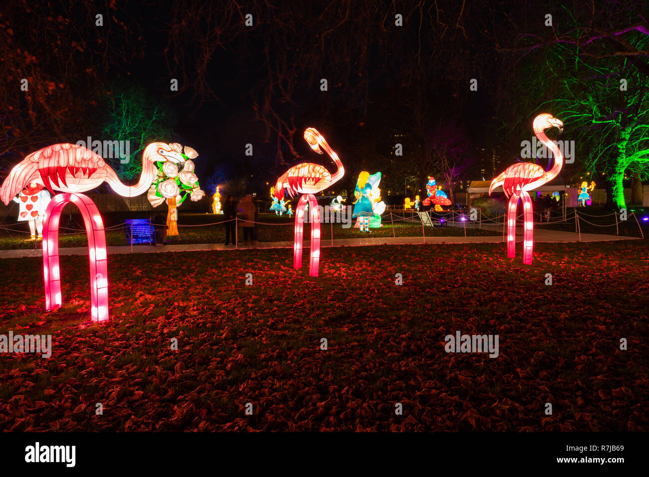 LONDON, UK - DECEMBER 09, 2018: London's new lantern festival at ...
