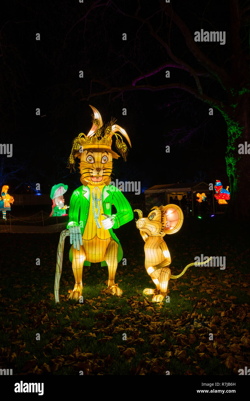 LONDON, UK - DECEMBER 09, 2018: London's new lantern festival at ...