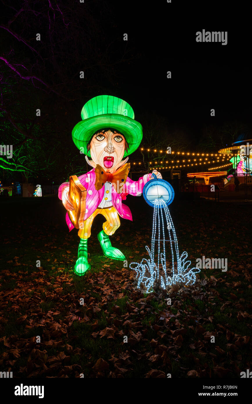 LONDON, UK - DECEMBER 09, 2018: London's new lantern festival at ...