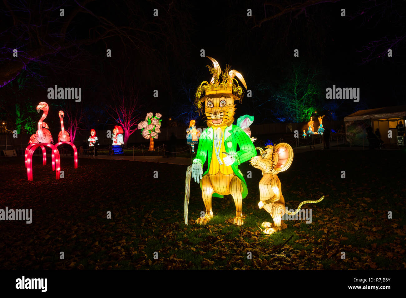 LONDON, UK - DECEMBER 09, 2018: London's new lantern festival at ...